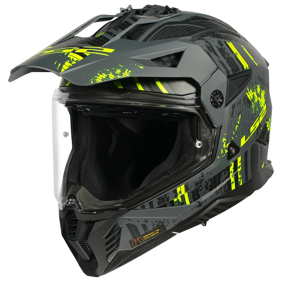 LS2 MX436 Pioneer 2 Crazy Dual Sport Helmet | ECE 22.06 Certified ...