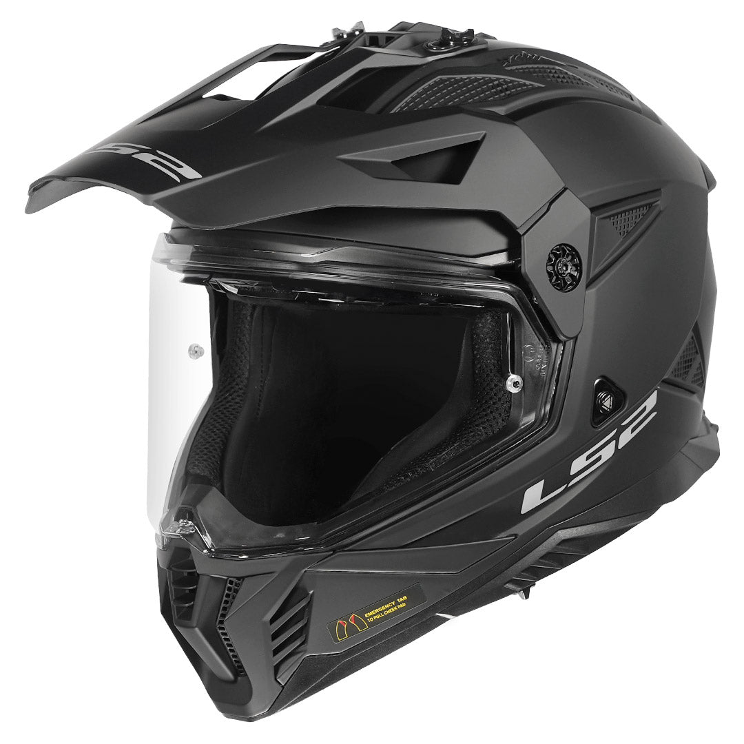 LS2 MX436 Pioneer 2 Solid Dual Sport Helmet | ECE 22.06 Certified ...