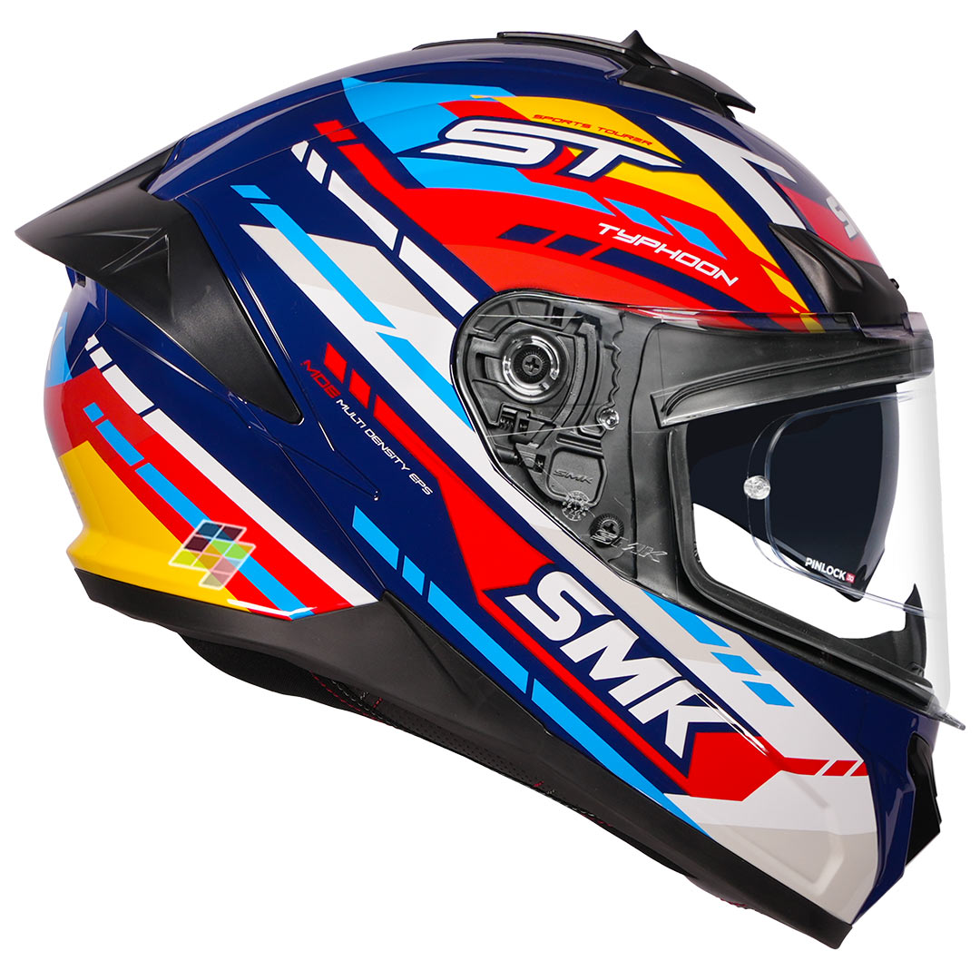 SMK Typhoon Sports Tourer Helmet | Helmet with D-Ring – PowerSports