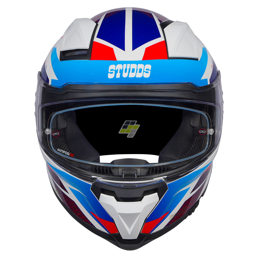 STUDDS Helios Circuit Helmet | With Anti-Fog 100 – PowerSports
