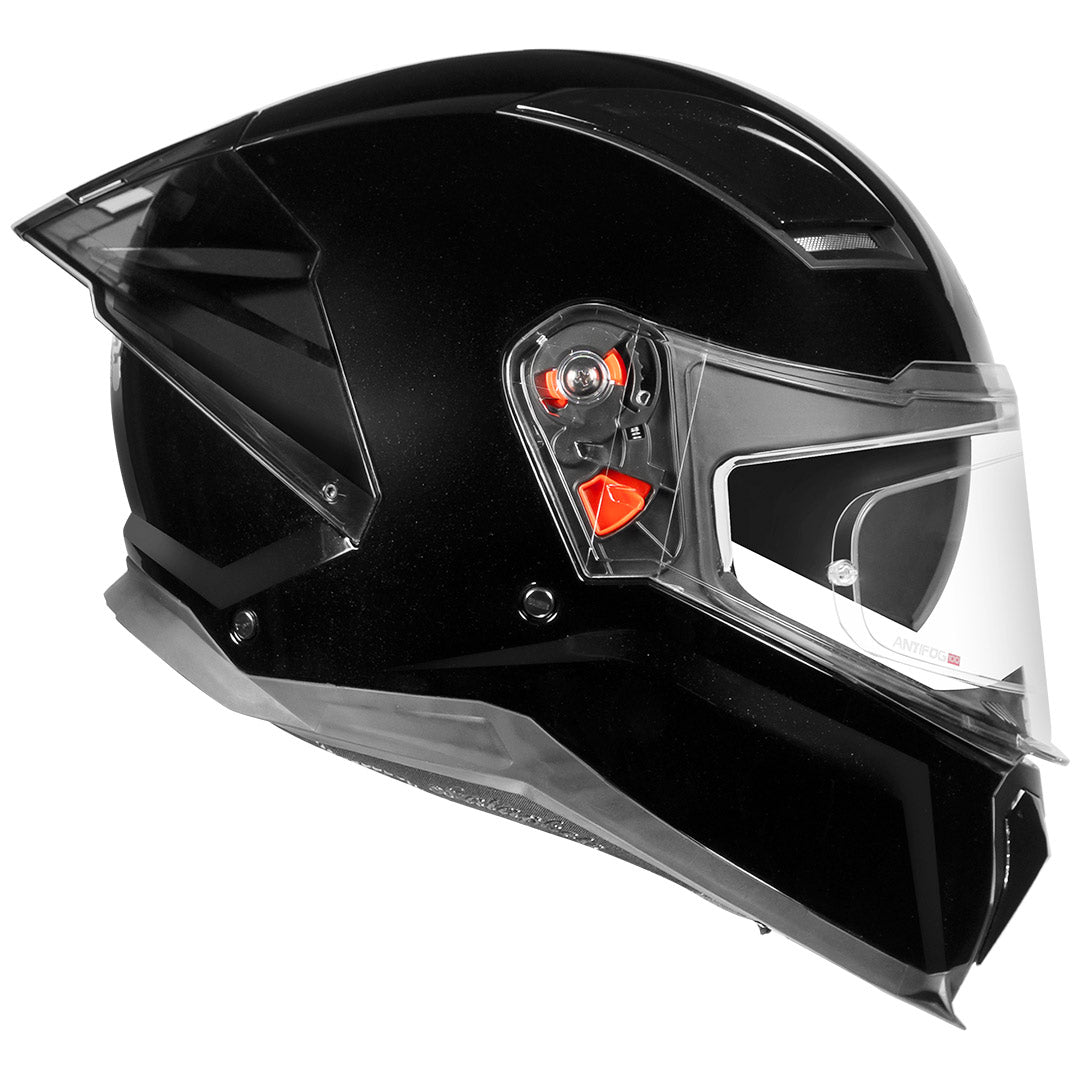 STUDDS Helios Solid Helmet | With Sun Visor & Anti-Fog 100 – PowerSports