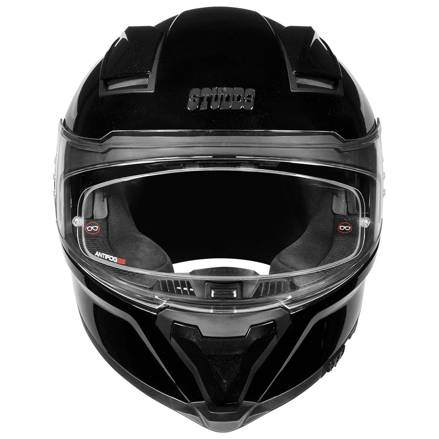 STUDDS Helios Solid Helmet | With Sun Visor & Anti-Fog 100 – PowerSports