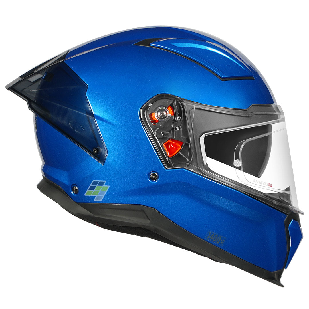 STUDDS Helios Solid Blue Helmet | With Anti-Fog 100 – PowerSports ...